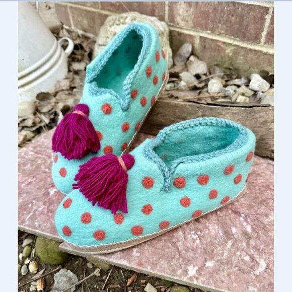 French Knot | Shoes | New Anthropologie Wool Slippers French Knot ...